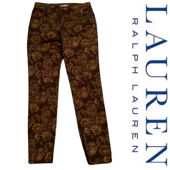 Lauren Ralph Lauren | Pants & Jumpsuits | Lauren Ralph Lauren Brushed Cotton Paisley Pants Size ...